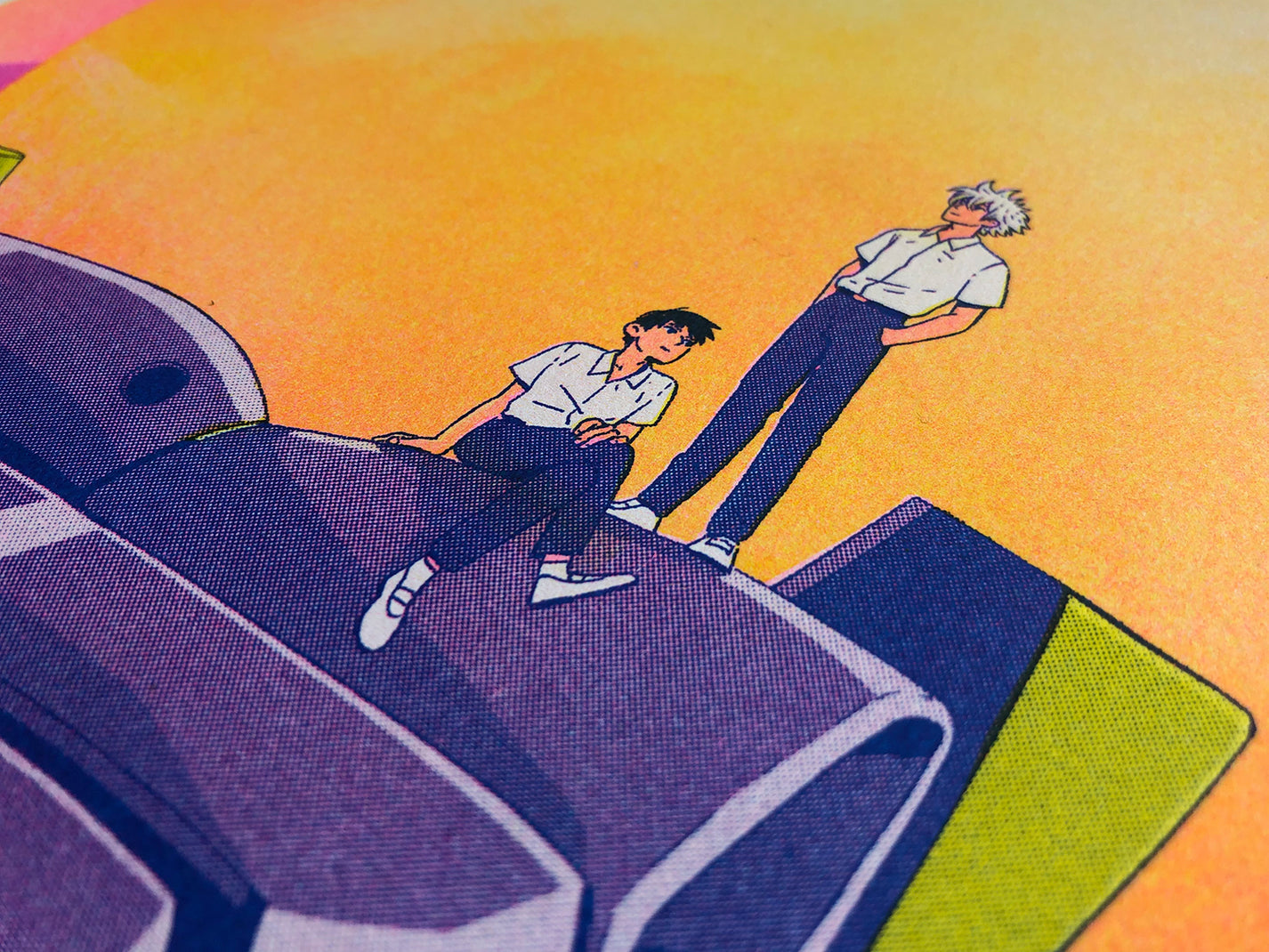 Boya Sun - Evangelion Risograph – Nucleus Portland